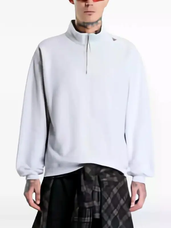 ROA Logo-embroidered Half-zip Sweater