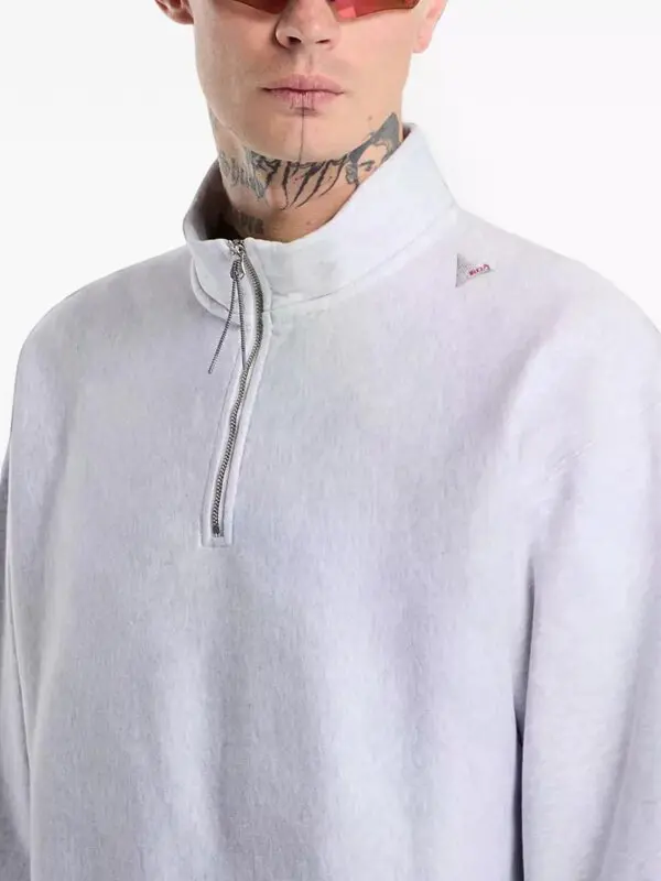 ROA Logo-embroidered Half-zip Sweater