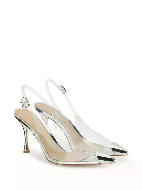 GIANVITO ROSSI Diana Cap-toe Slingback Pumps