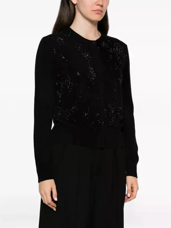 Max Mara Rhinestone-embellished Cardigan