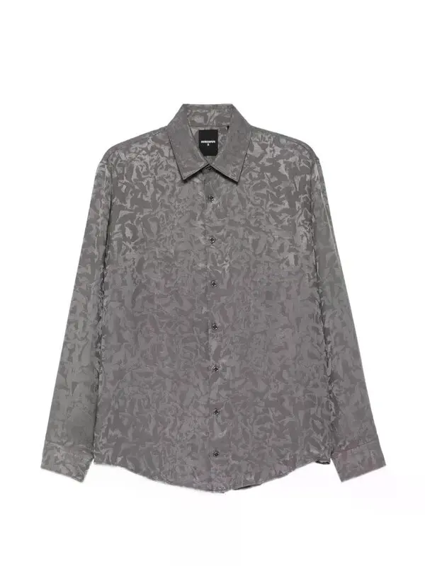 Patrizia Pepe Jacquard-patterned Long-sleeve Shirt