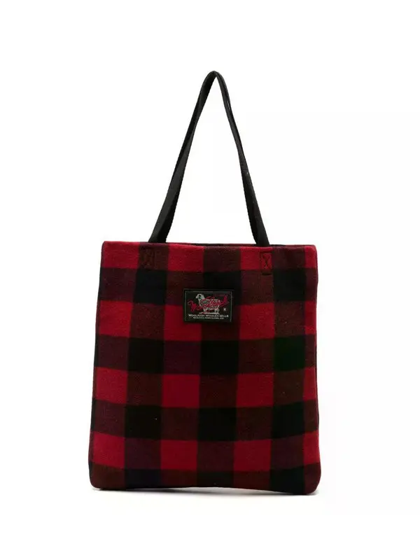 Woolrich Check-pattern Tote Bag