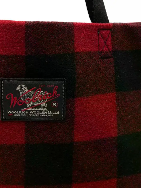 Woolrich Check-pattern Tote Bag