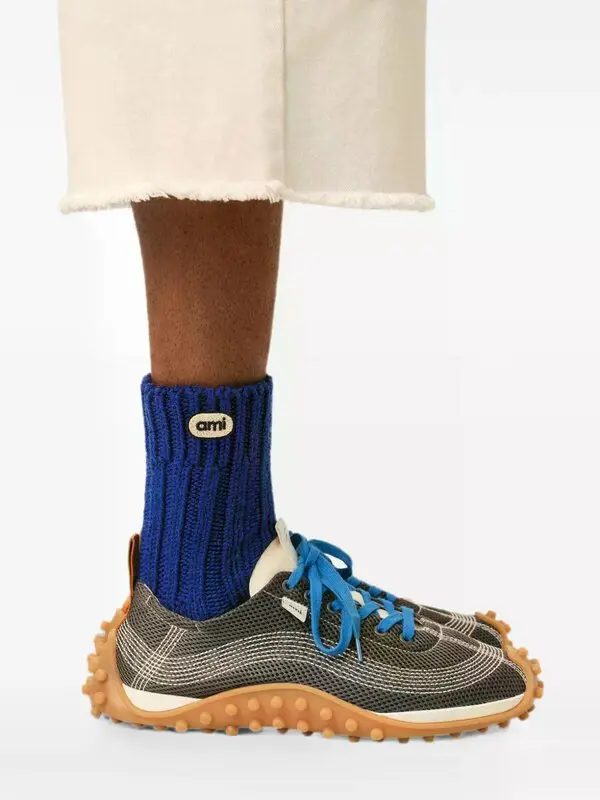 AMI Paris Wool Socks With Patch