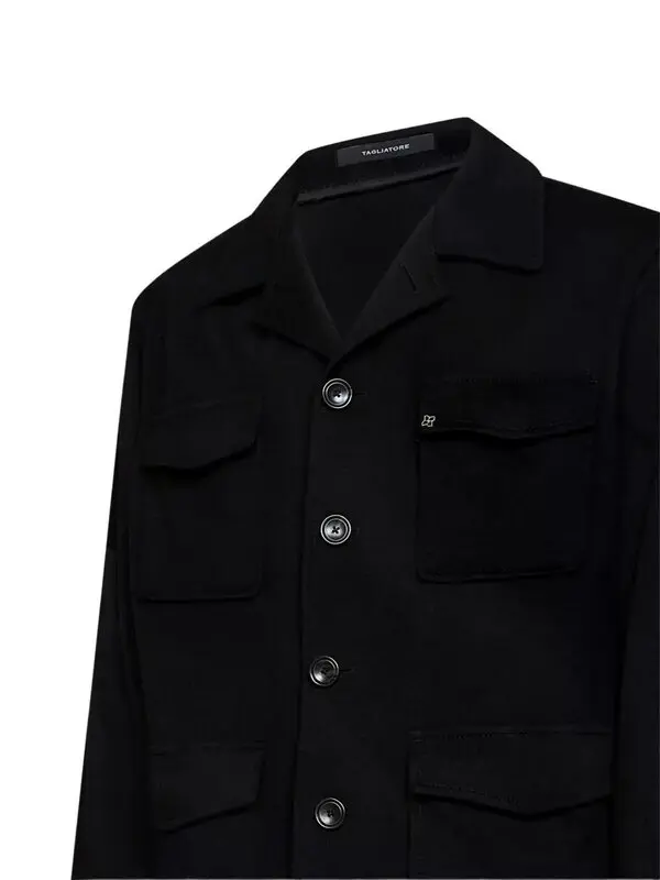 Tagliatore Milton Patch-pocket Single-breasted Jacket - Black
