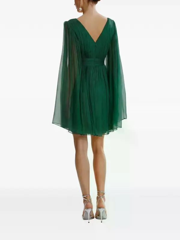 FRAMBOISE Palmer Cape-sleeve Mini Dress