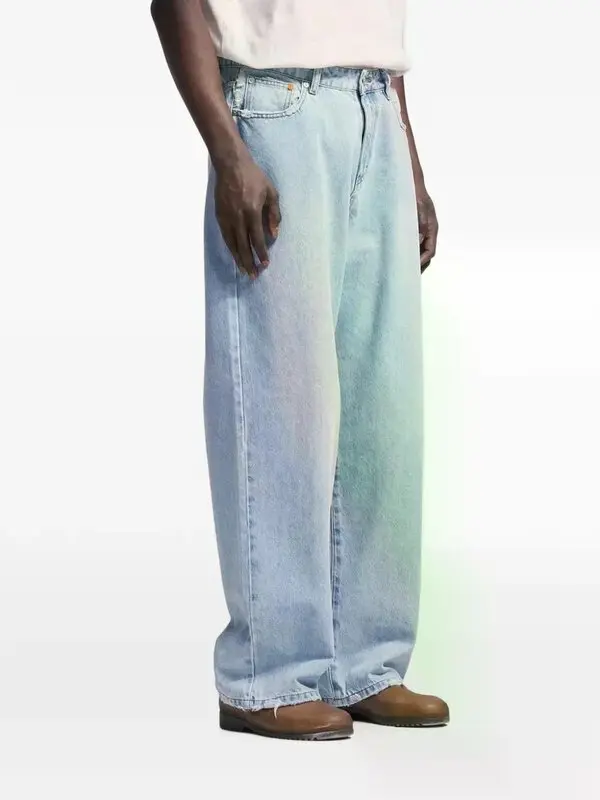BRAM’S FRUIT Distressed Wide-leg Jeans
