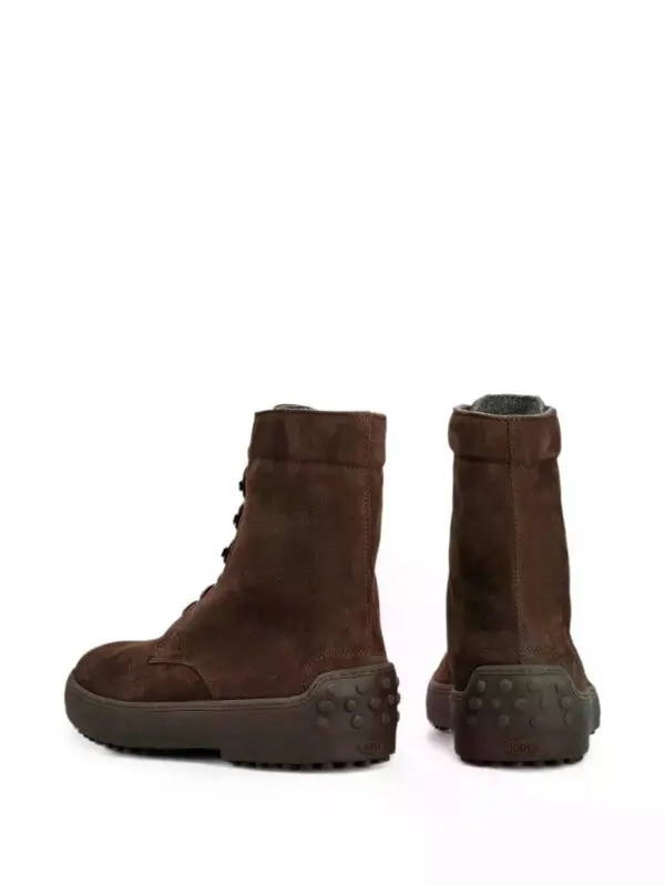 TOD'S Winter Gommino Ankle Boots In Suede