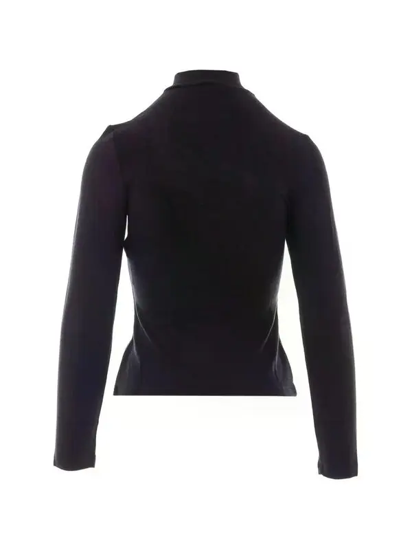 Farm Rio Flower-appliqué High-neck Sweater