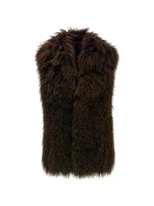 YVES SALOMON Sleeveless Shearling Gilet