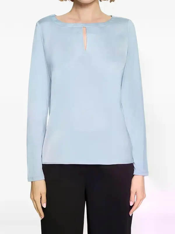 BETTY BARCLAY Keyhole-detail Long-sleeve Blouse
