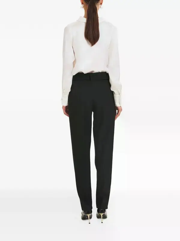FRAMBOISE Caris Draped Silk Top