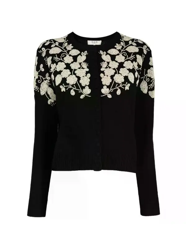 Sea Shiloh Bead-embellished Cardigan