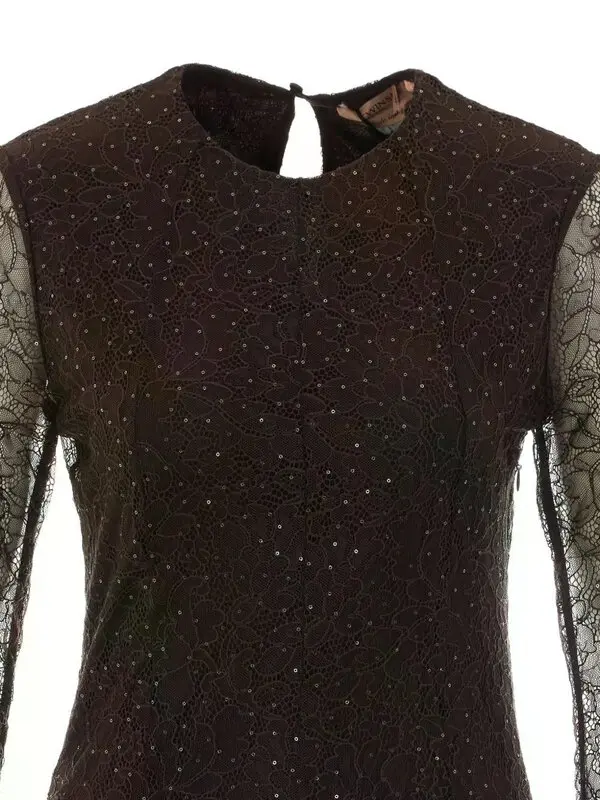 TWINSET Sequin-embellished Lace Dress