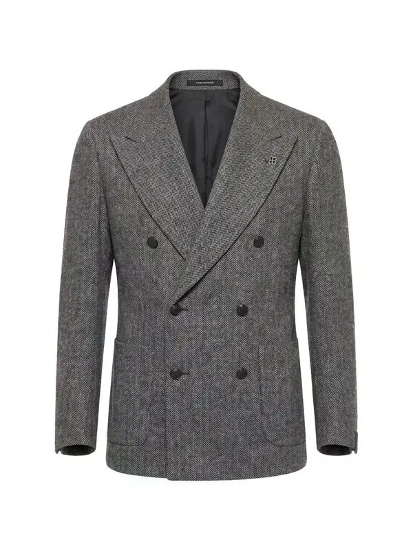 Tagliatore Herringbone Double-breasted Blazer
