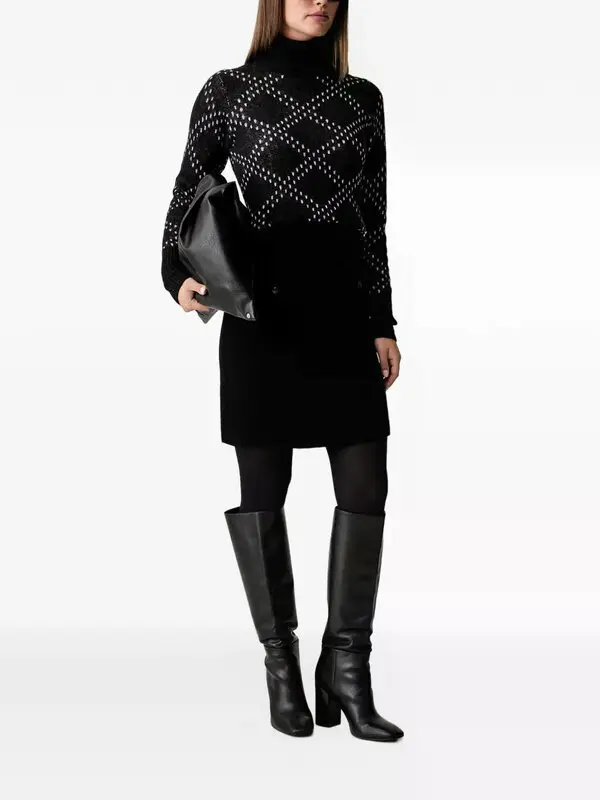 JOOP! Diamond-knit Roll-neck Sweater