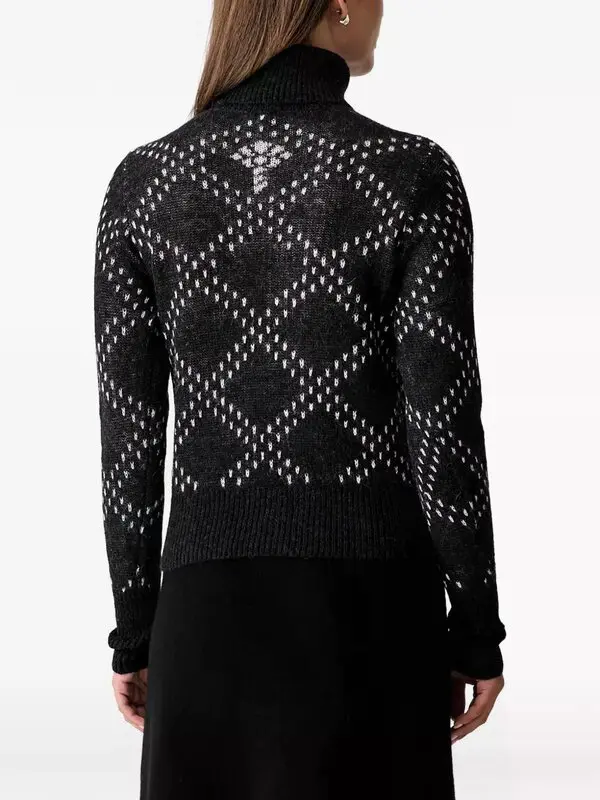 JOOP! Diamond-knit Roll-neck Sweater