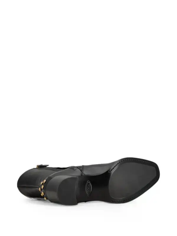 TOD'S Gommini Stud Ankle Boots - Black