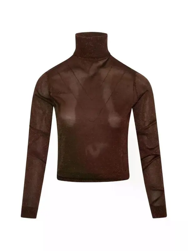 FRACOMINA Lurex Roll-neck Sweater