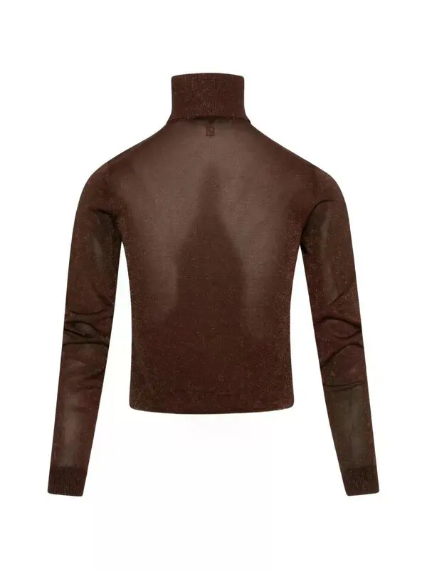 FRACOMINA Lurex Roll-neck Sweater