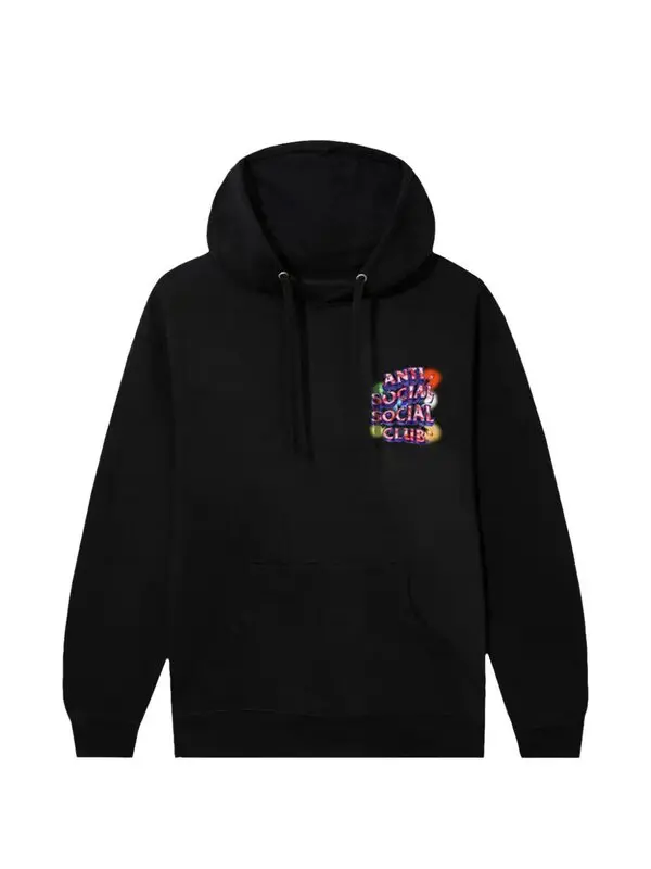 ANTI SOCIAL SOCIAL CLUB All Of The Lights Logo-print Hoodie - Black