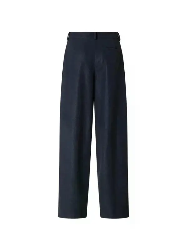 Pinko Straight-fit Nubuck-leather-effect Trousers