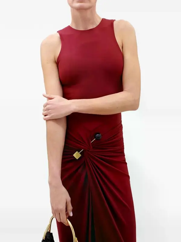 Silvia Tcherassi Leni Draped-detail Midi Dress
