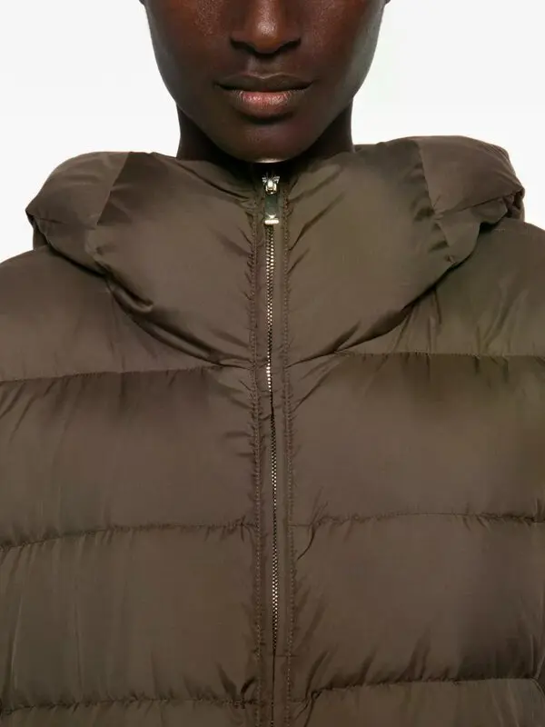 Max Mara Quilted Belted Parka