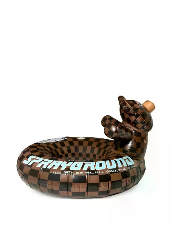 SPRAYGROUND Money Bear Checker-pattern Floaty