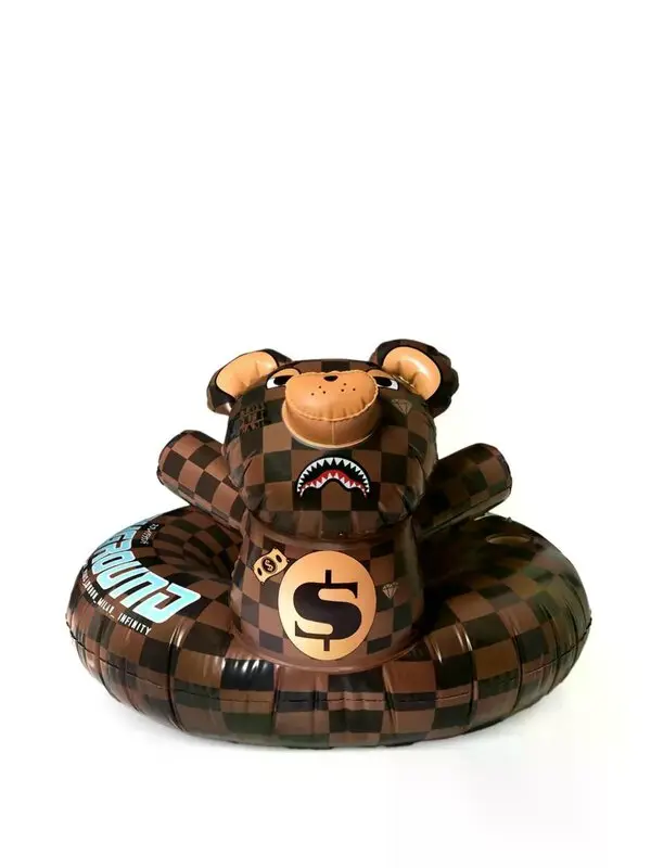 SPRAYGROUND Money Bear Checker-pattern Floaty
