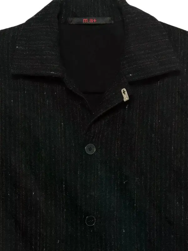 MA+ Pinstripe-pattern Button-up Jacket