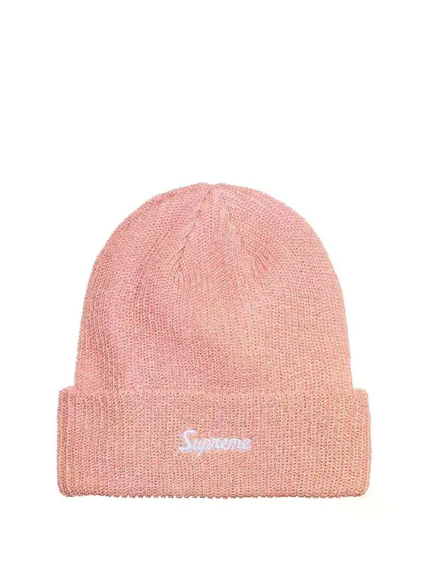 Supreme Loose-gauge Beanie Hat - Pink