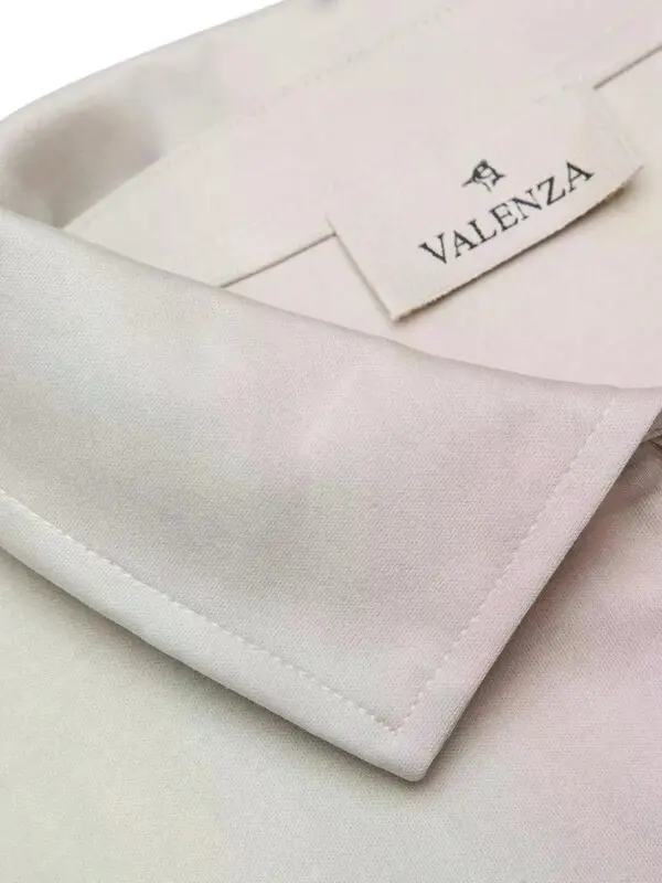 VALENZA Zip-collar Long-sleeve Polo Shirt