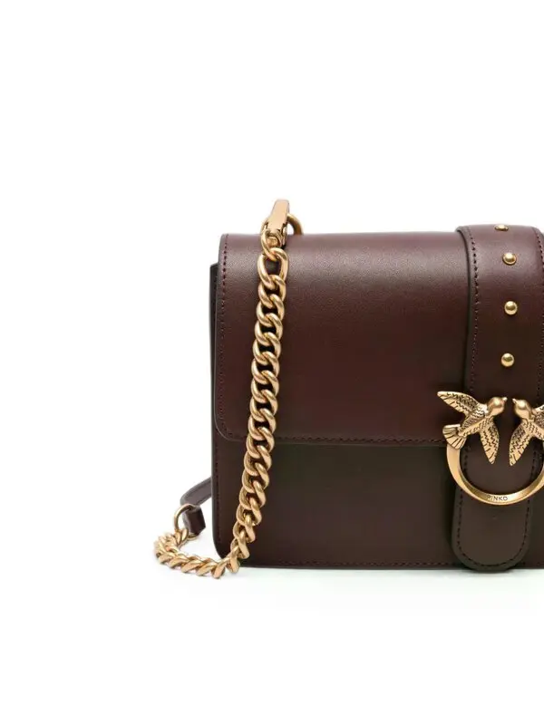 Pinko Small Love One Classic Studded Shoulder Bag