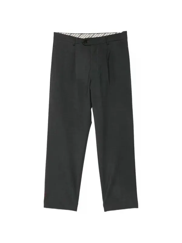 AMARANTO Pleated Straight-leg Trousers
