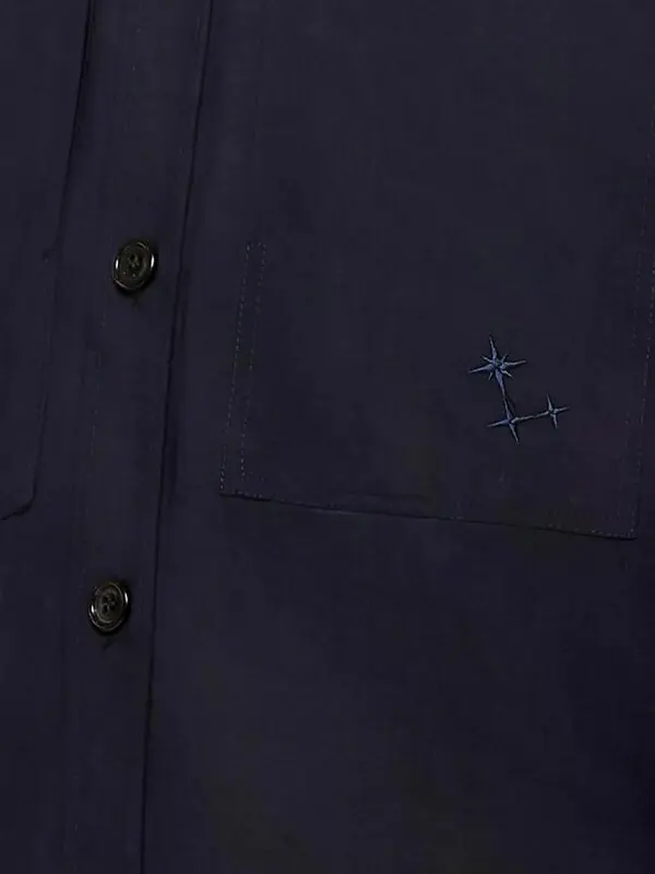 LANEUS Boxy-fit Pocket-detail Shirt