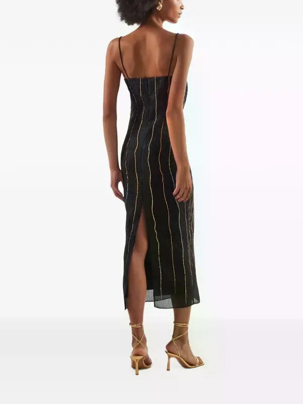 TALLER MARMO Showgirl Spaghetti-strap Midi Dress