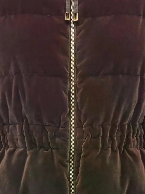 Fabiana Filippi Quilted Velvet-effect Coat