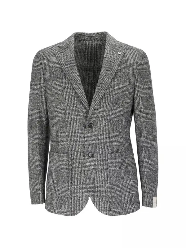 L.B.M. 1911 Checked Notched-lapel Blazer