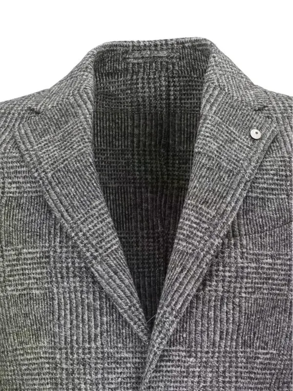 L.B.M. 1911 Checked Notched-lapel Blazer