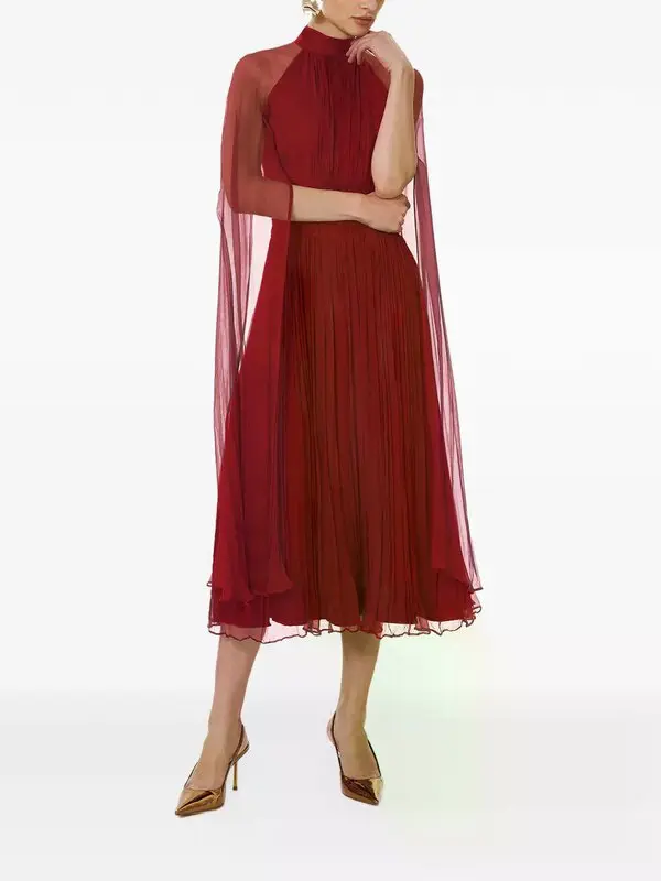FRAMBOISE Belona Silk Midi Dress