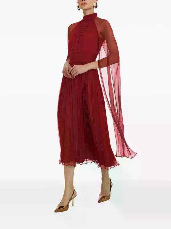 FRAMBOISE Belona Silk Midi Dress