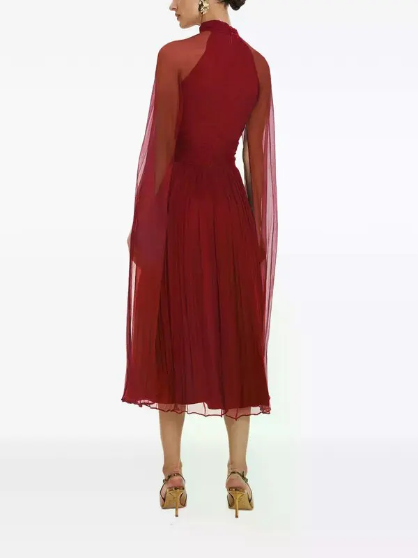 FRAMBOISE Belona Silk Midi Dress