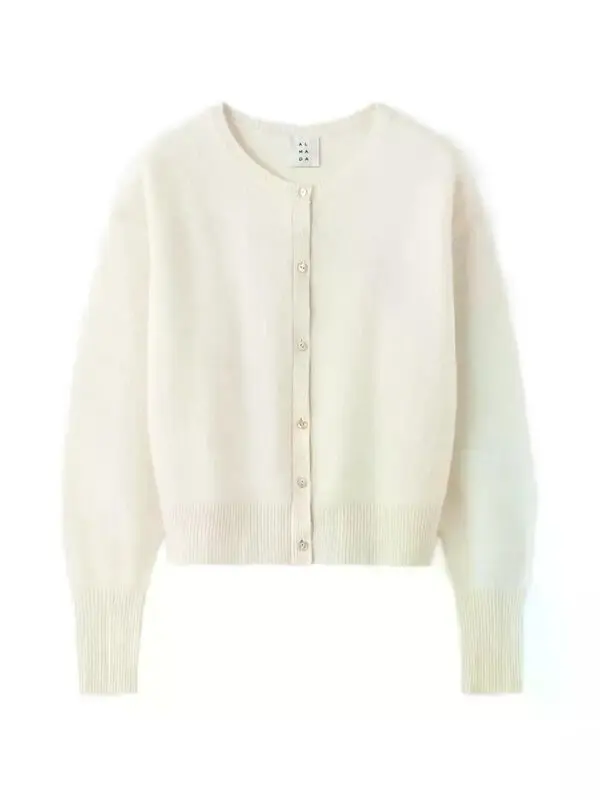 Almada Label Coco Wool Cardigan - White
