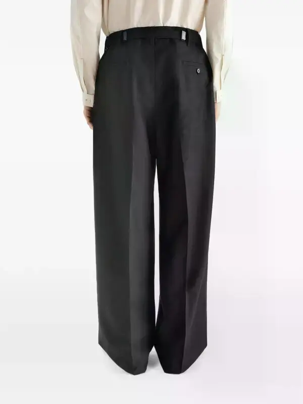 LEMAIRE Single-pleat Tailored Pants In Wool And Mohair Cloth