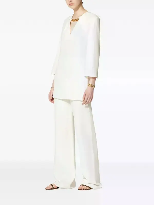 Valentino Garavani Vlogo Chain Kaftan Mini Dress