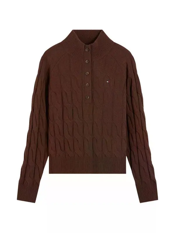 Tommy Hilfiger Cable-knit Button-up Sweater
