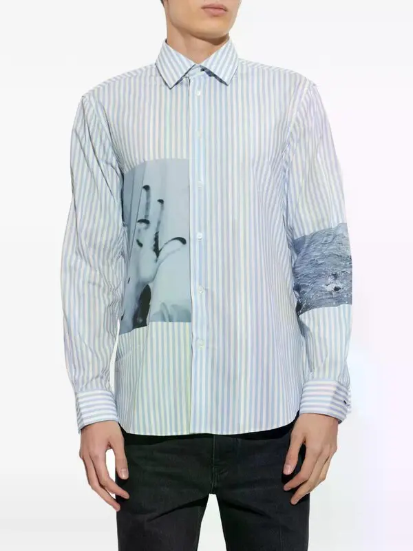 Paul Smith Striped Graphic-print Shirt