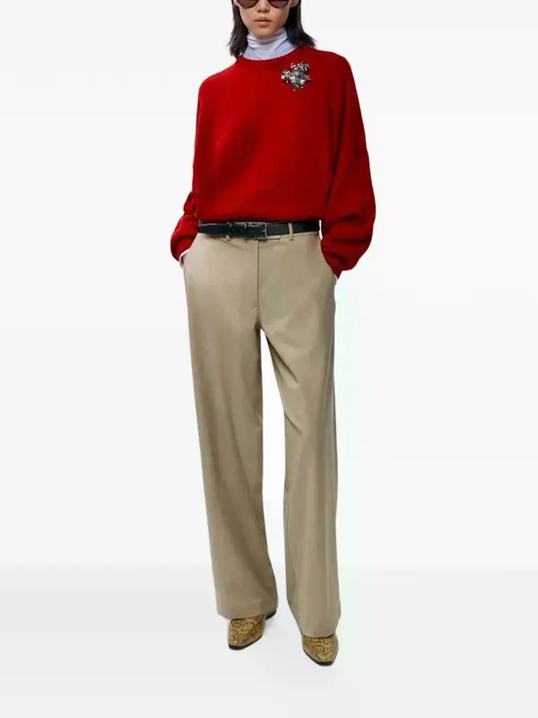 CORDERA Crew-neck Drop-shoulder Sweater