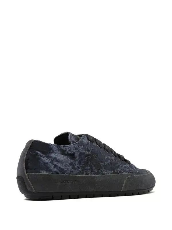 CANDICE COOPER Twist Velvet-effect Panelled Sneakers